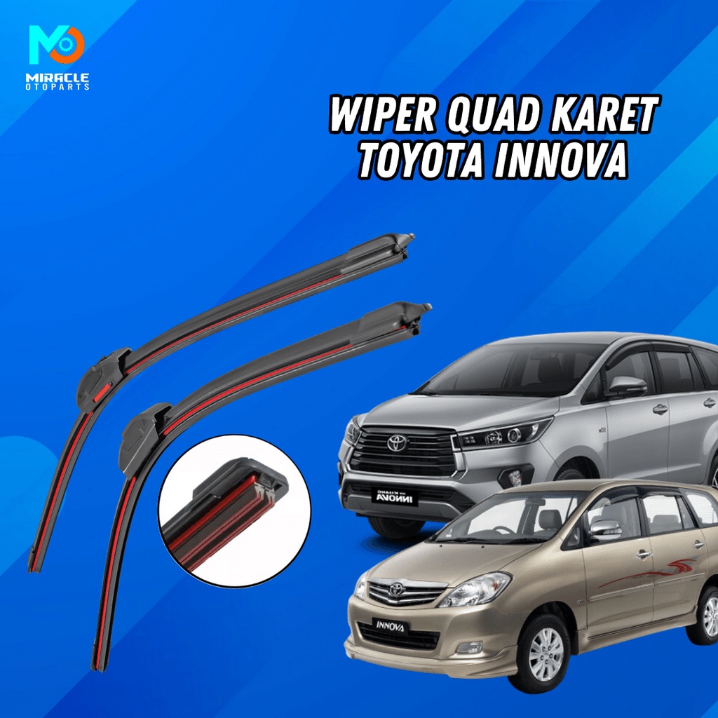 Jual Wiper Mobil Quad Blade Toyota Kijang Innova / All New Innova ...