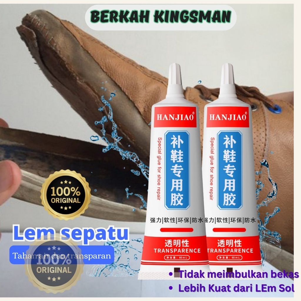 Jual Lem Perbaikan Sepatu Kuat Tahan Air 60ml Mengatasi Sol Sepatu ...