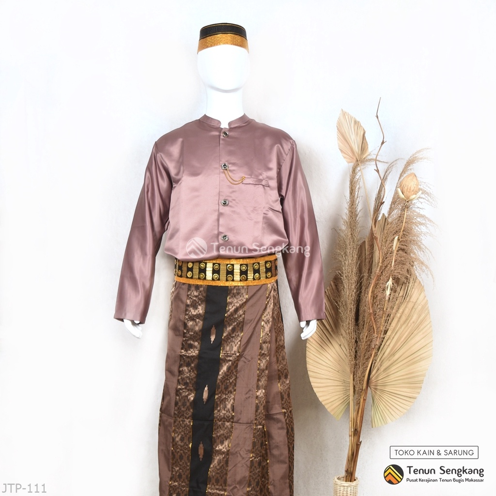 Jual Jas Tutup Adat Bugis Makassar Dewasa Premium Taro - Tenun Sengkang ...