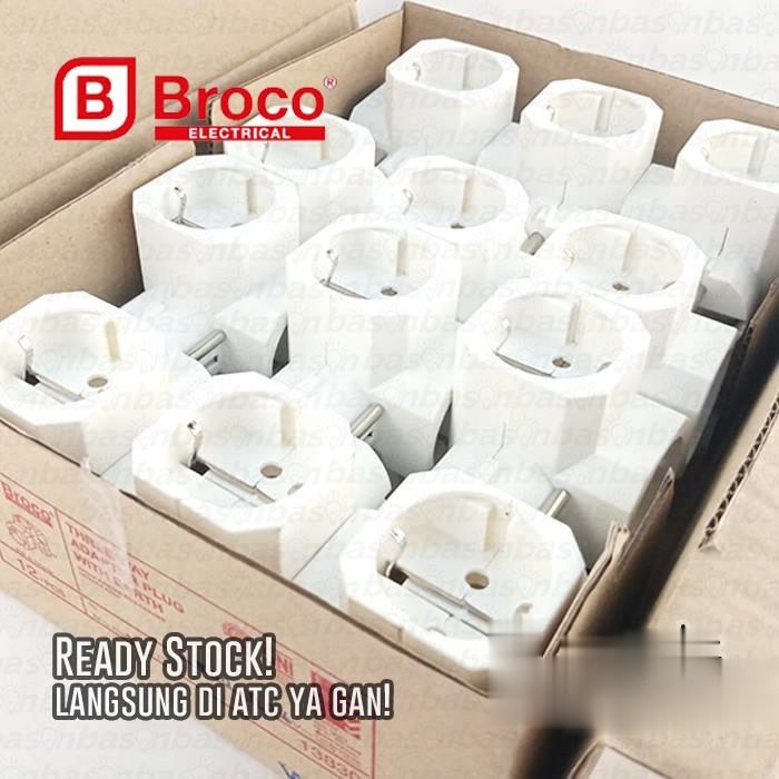 Jual KOREAN KOREAN STIKER 3 LUBANG BROCO COLOKAN MITSUI STEKER MULTI ON ...