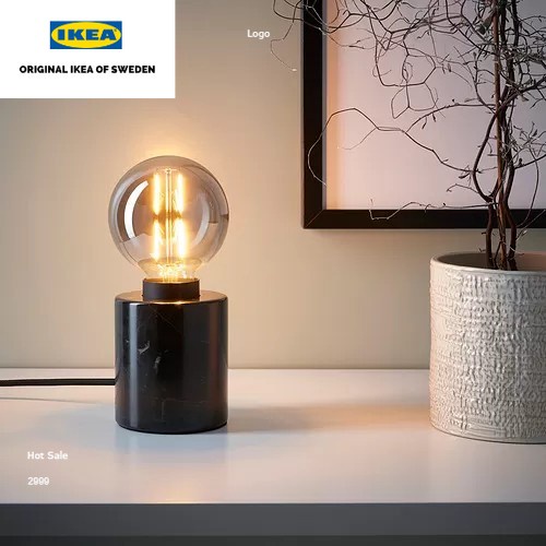 Jual ORI lKEA Bohlam Led e27 120 lumen, Bulat Kaca Bening Abu-abu, 95 mm | Shopee Indonesia