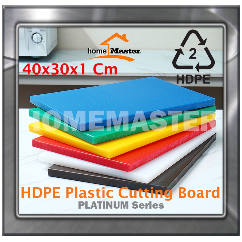 Jual HomeMaster Talenan/Cutting Board Plastik/HDPE Warna Tebal 1 Cm ...
