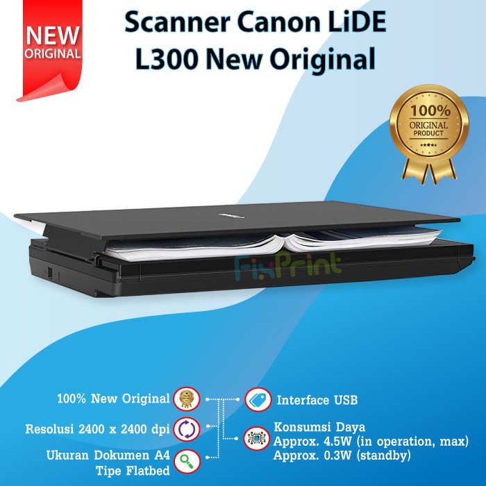 Jual Scanner Lide A4 Canon LiDE 300 Canon Scan LiDE 300 Flatbed Scanner ...