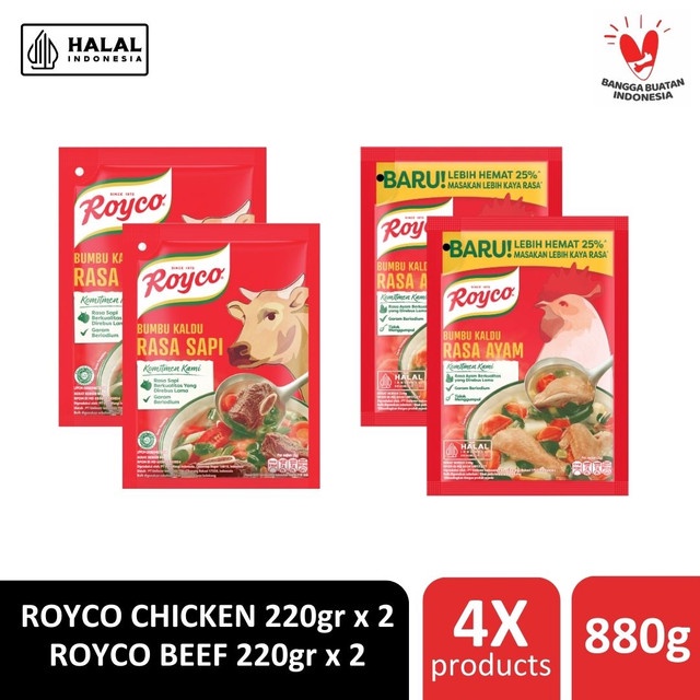 Jual Buy 2 Royco Bumbu Kaldu Ayam 220 gram + 2 Royco Bumbu Kaldu Sapi ...