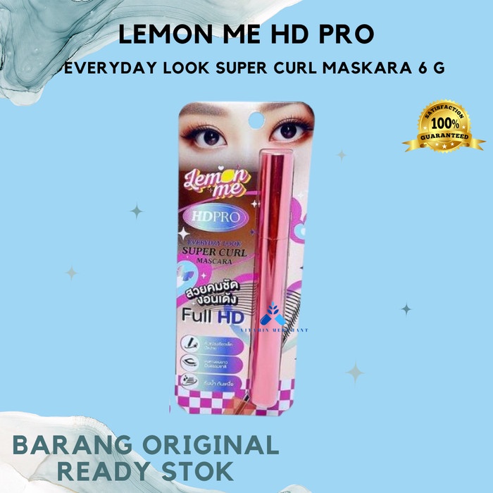 Jual Lemon me hd pro everyday look super curl maskara 6 g | Shopee ...