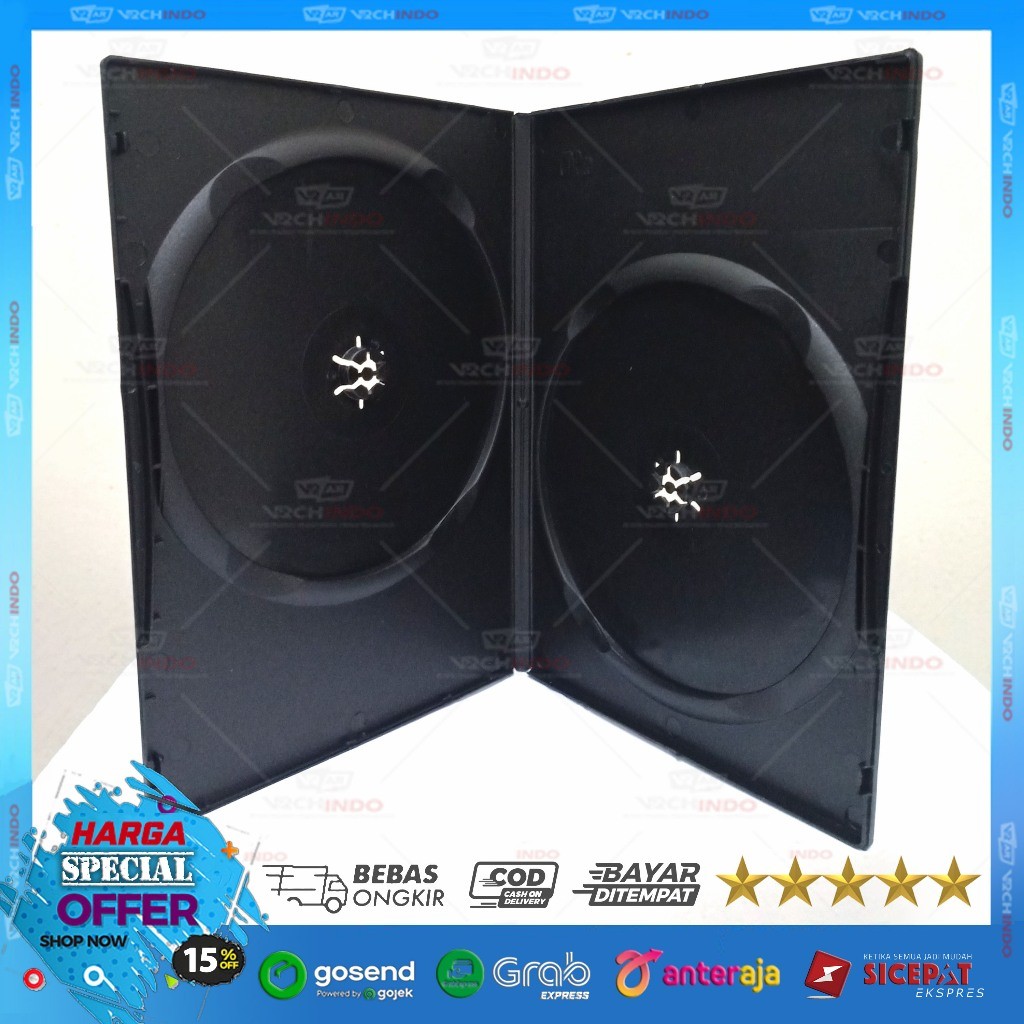 Jual Kotak DVD Slim Tebal 10mm - Case Dua Sisi / Double Disc untuk ...