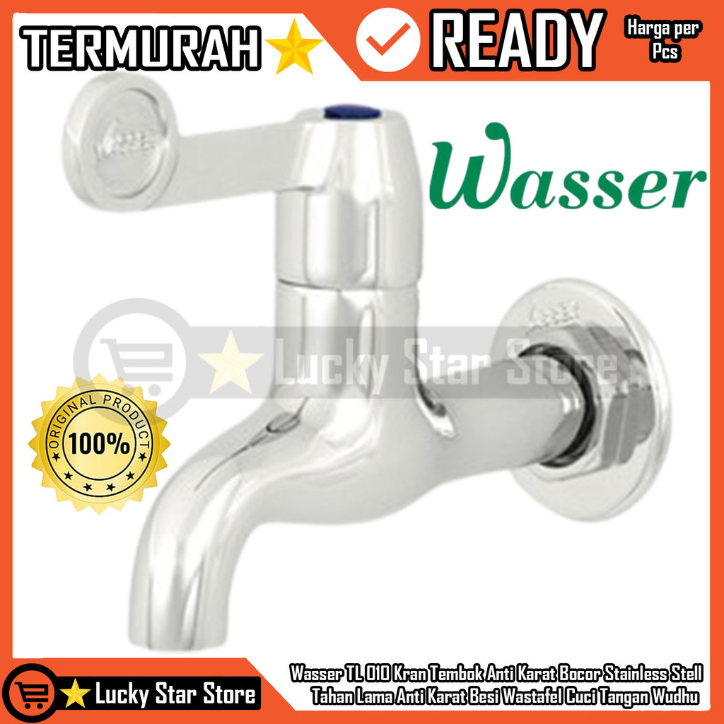 Jual Wasser TL 010 Kran Tembok Anti Karat Bocor Stainless Stell Tahan ...