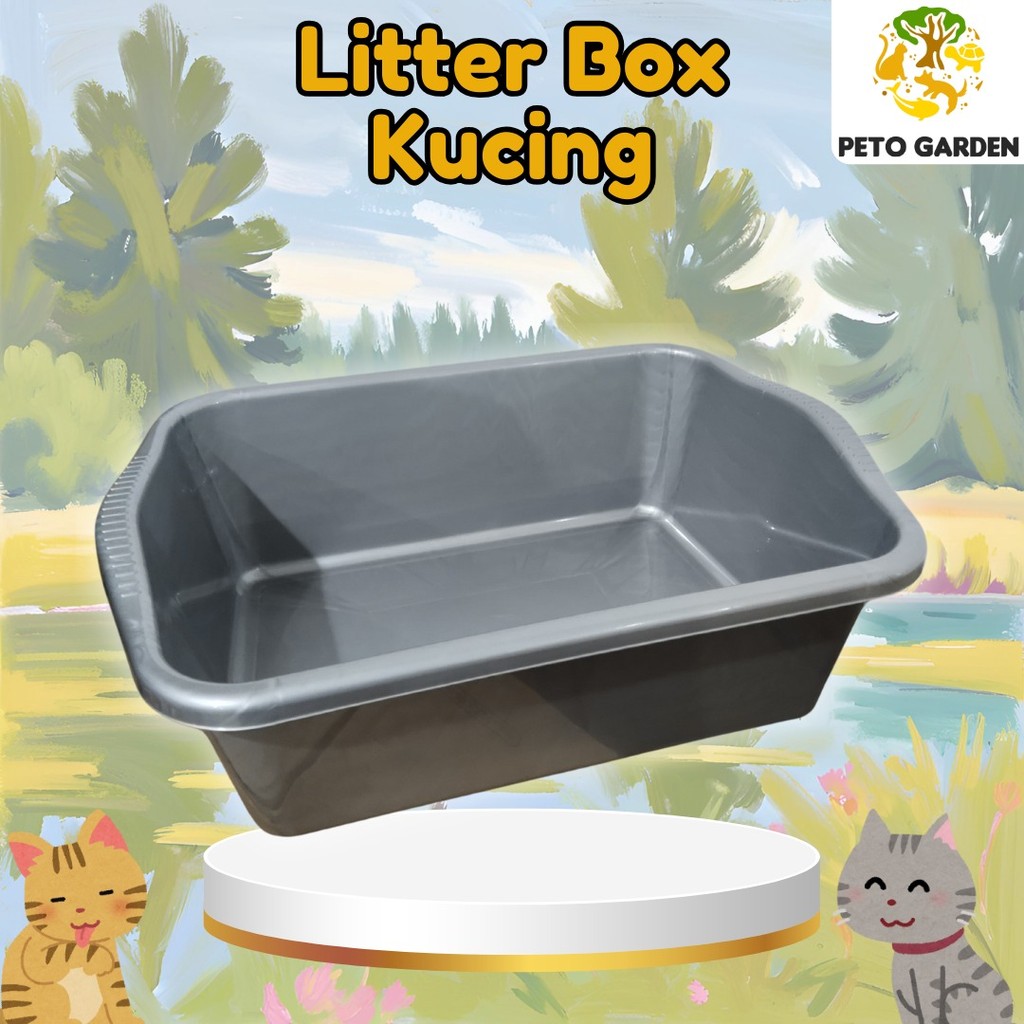 Jual Litter Box Pasir Kucing JUMBO Bak Wadah Tempat Poop Pet Toilet ...