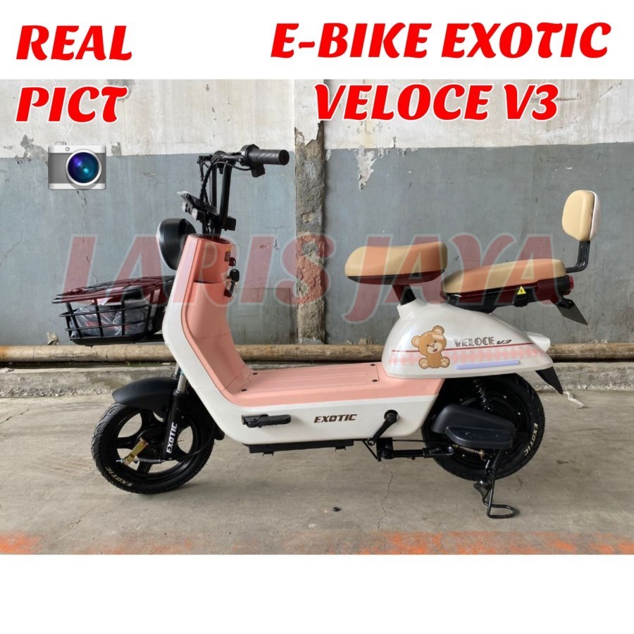 Jual SEPEDA LISTRIK EXOTIC VELOCE V3 TEDDY BEAR SELIS VELOCE V3 EXOTIC ...