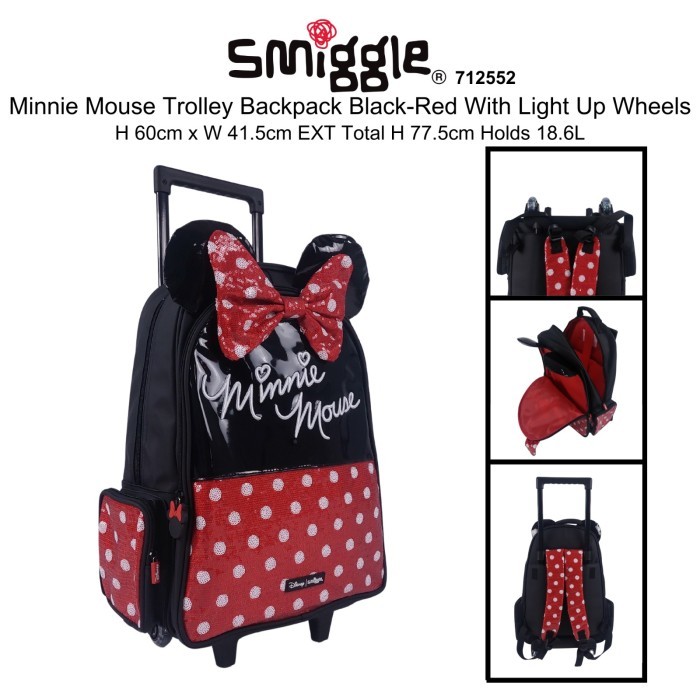 Jual SMIGGLE Tas Trolley Bag Anak / Tas Troli Trolly Marvel Cat ...