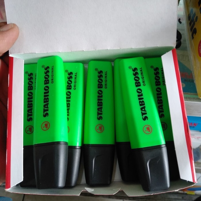 Jual STABILO BOSS warna hijau | Shopee Indonesia