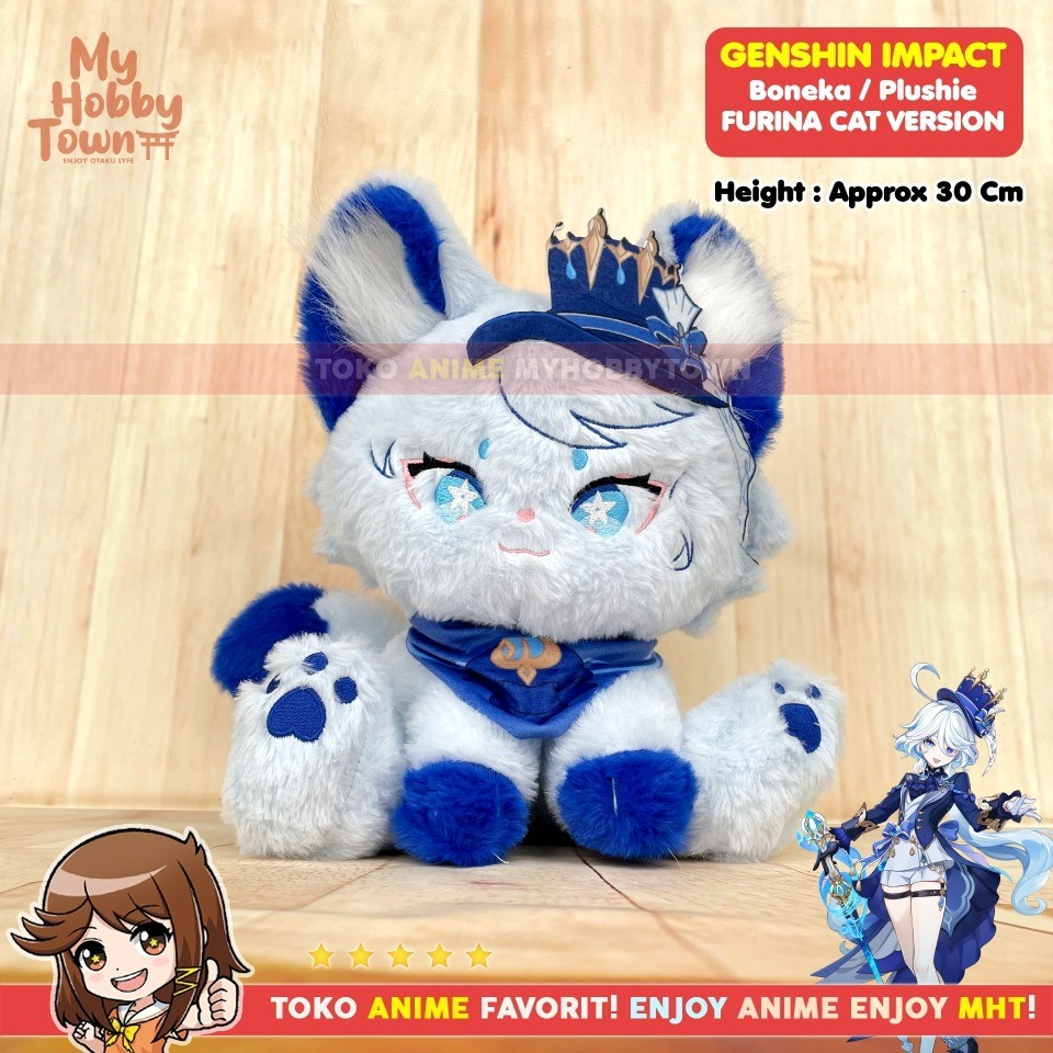 Jual Boneka Anime Game Karakter Genshin Impact Furina Cat Neko Version ...