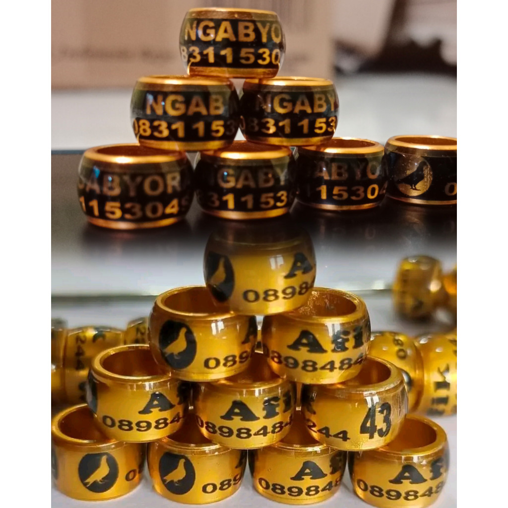 Jual Ring burung merpati 10 biji bisa cetak nama | Shopee Indonesia
