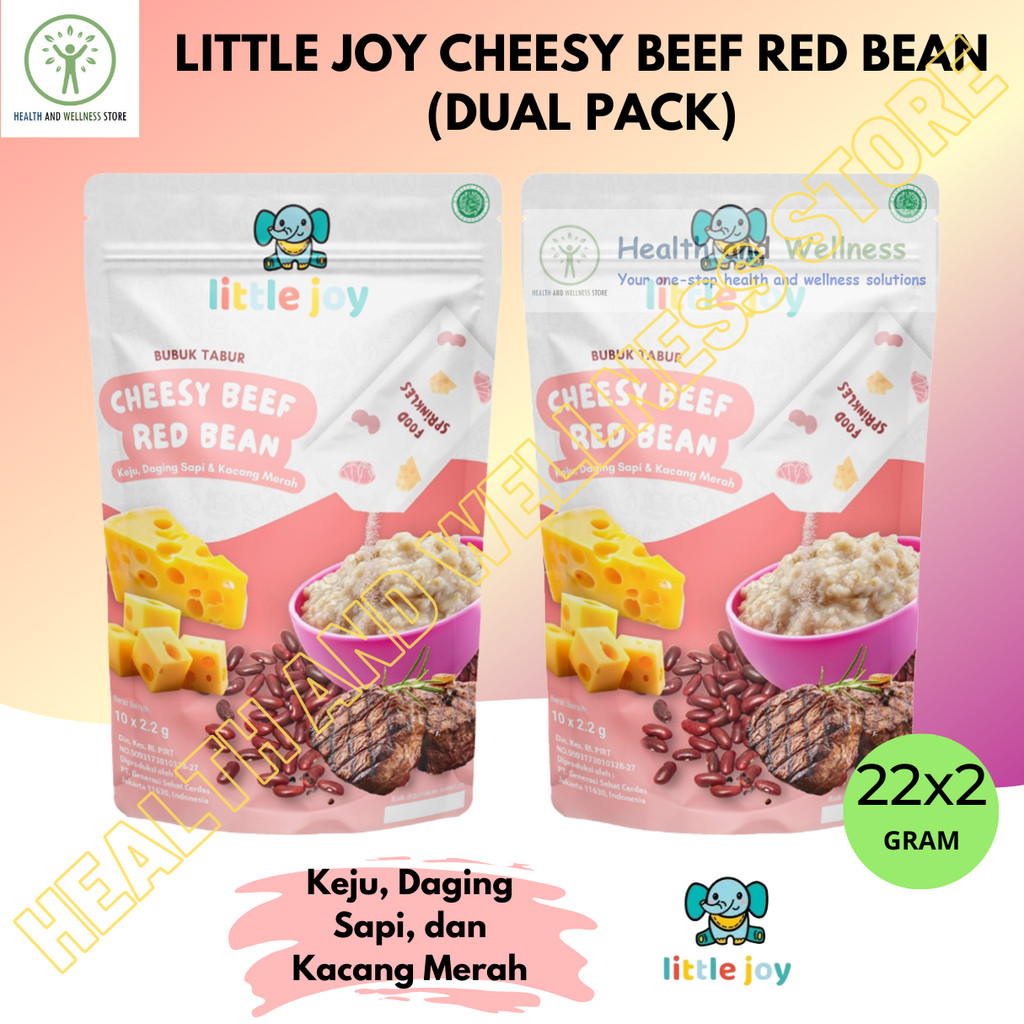 Jual Little Joy Cheesy Beef Red Bean 22 Gram Bubuk Tabur Mpasi Dual ...