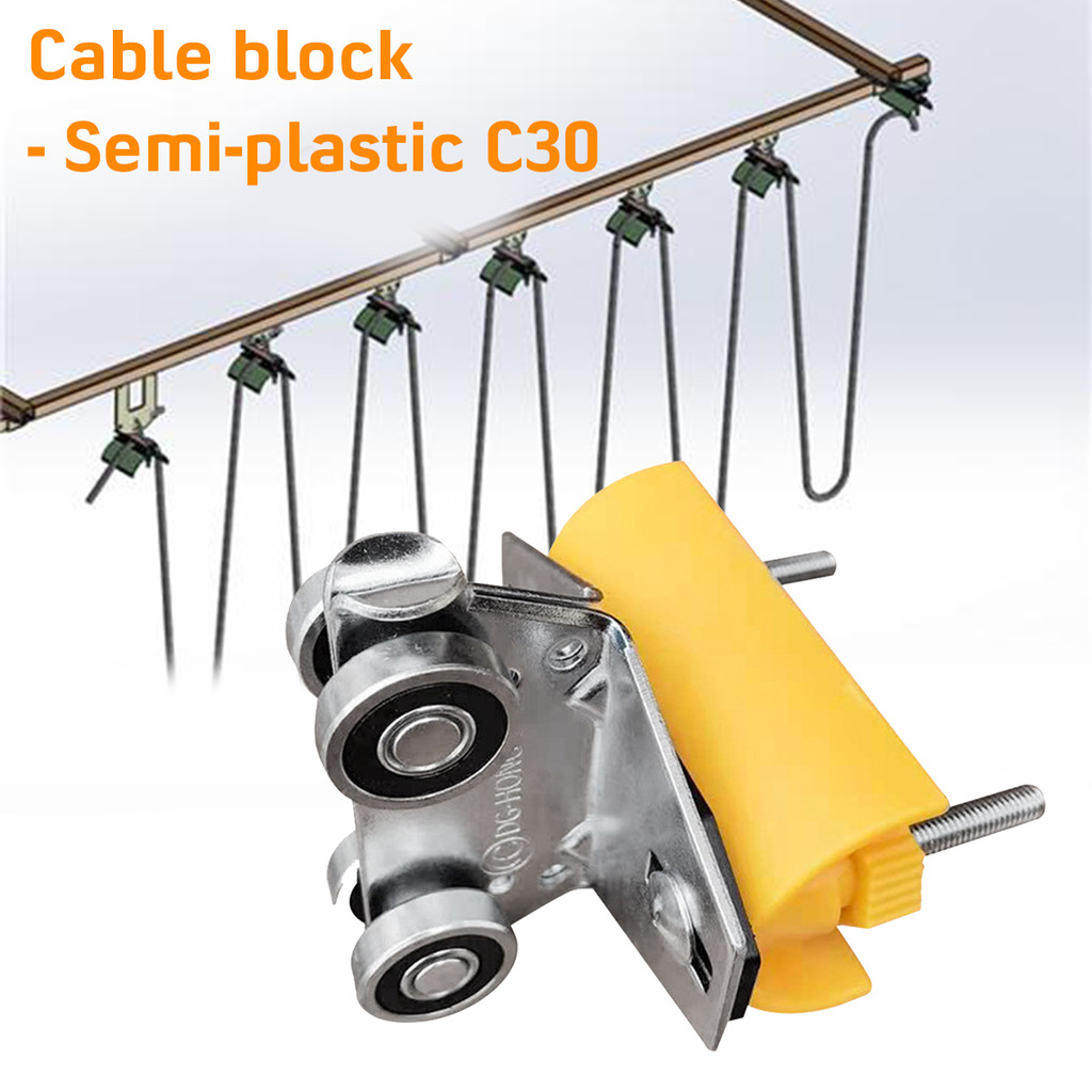 Jual Cable Kabel Trolley C Track Hanger Cable Carrier untuk C-track ...