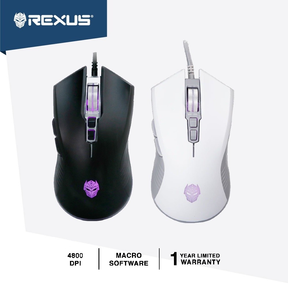 Jual Rexus Mouse Gaming Xierra G10 RGB USB Mouse Macro 7200 DPI 7 ...