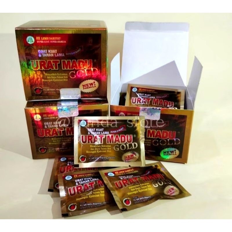 Jual URAT MADU GOLD 1 SACET ISI 2 KAPSUL ORIGINAL _privasi aman asli herbal BERKHASIAT OBAT KUAT ...