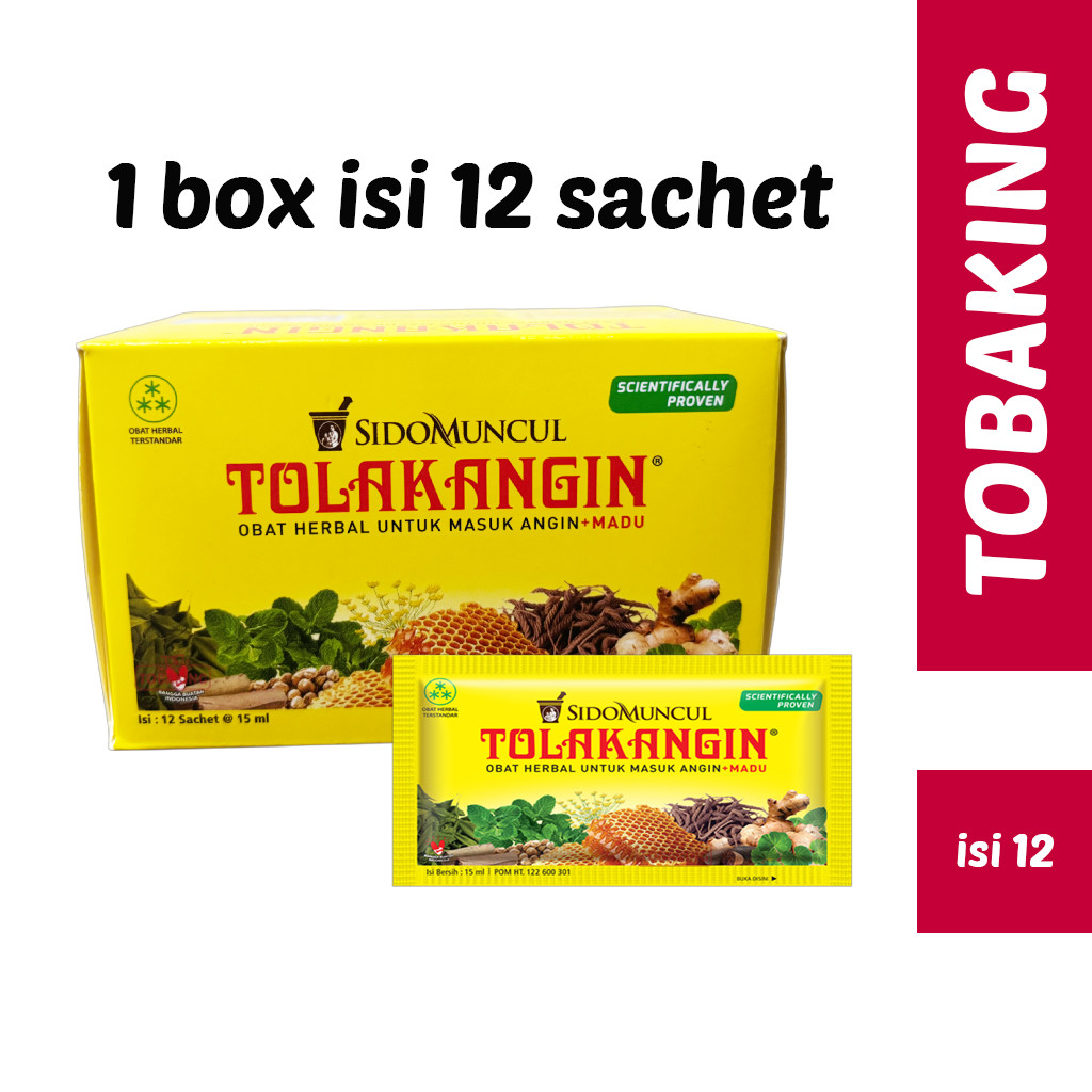 Jual Tolak Angin Madu Sido Muncul Box isi 12 sachet Tolakangin | Shopee ...