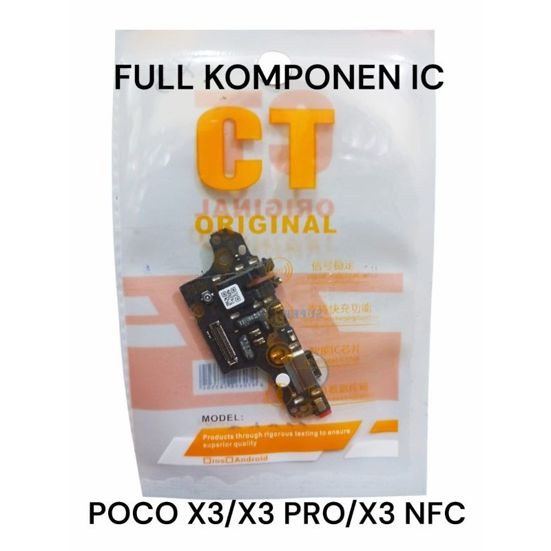 Jual PAPAN CHARGER + IC POCO X3 / X3 PRO / X3 NFC / FULL KOMPONEN AISI ORIGINAL / Flexi Flexibel ...