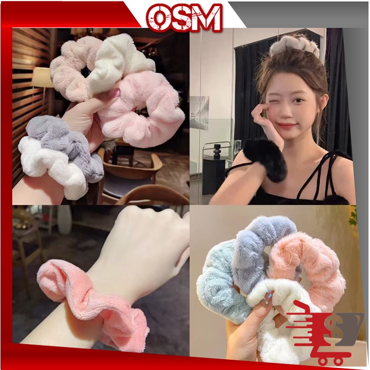Jual OSM - F5723 Ikat Rambut Scrunchie Korea / Kunciran Cepol Rambut ...