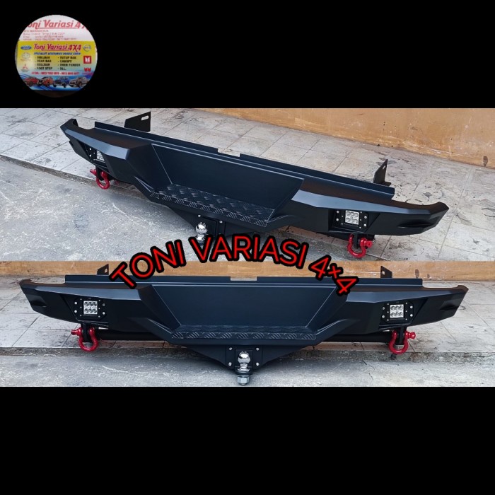 Jual Bemper Bumper Belakang Hilux Triton Ranger Navara Model HAMER ...
