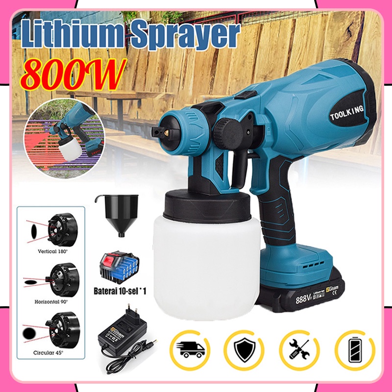 Jual 998V Electric Spray Gun Cordless 800W Semprot Cat Listrik Gun Cat ...