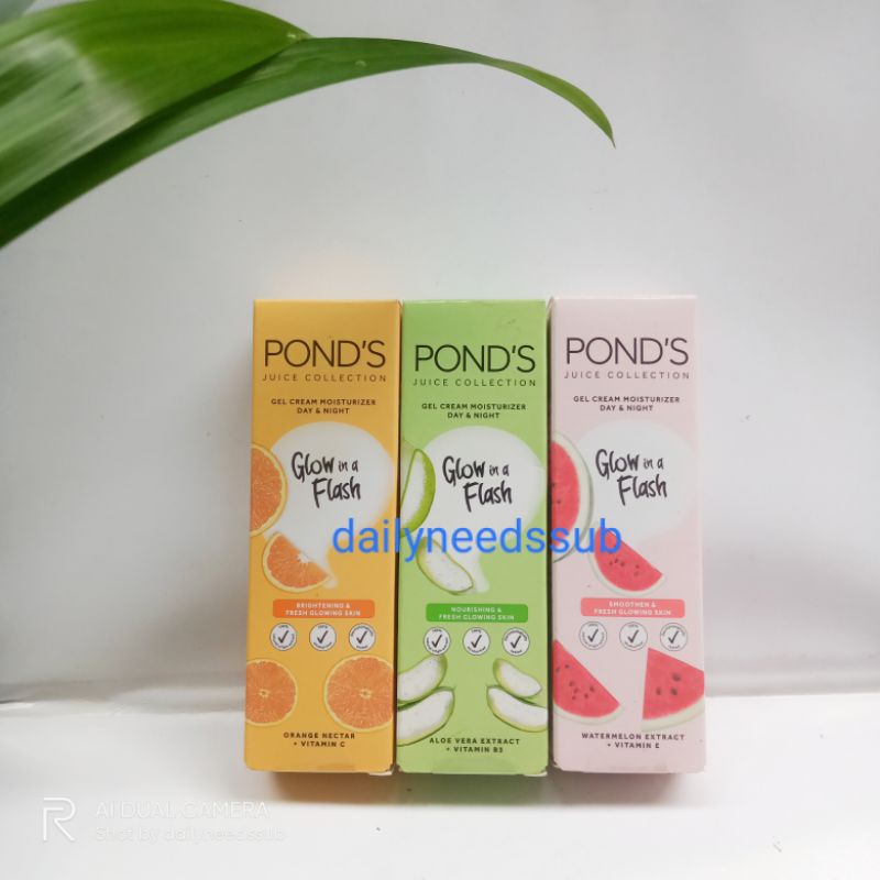 Jual POND'S GLOW IN FLASH MOISTURIZER WATERMELON ORANGE PONDS | Shopee ...