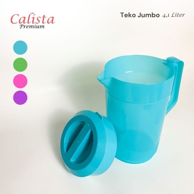 Jual (4C.2) TEKO JUMBO calista premium 4.1 Liter / Teko Air Plastik Teko Teh Water Jug 4,1 Liter ...