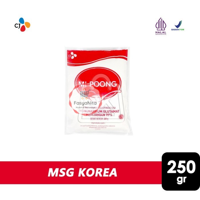 Jual Bumbu Penyedap MSG Micin Korea Mipoong CJ / Bubuk Penguat Rasa (250 g) - FasyAnita Mart ...