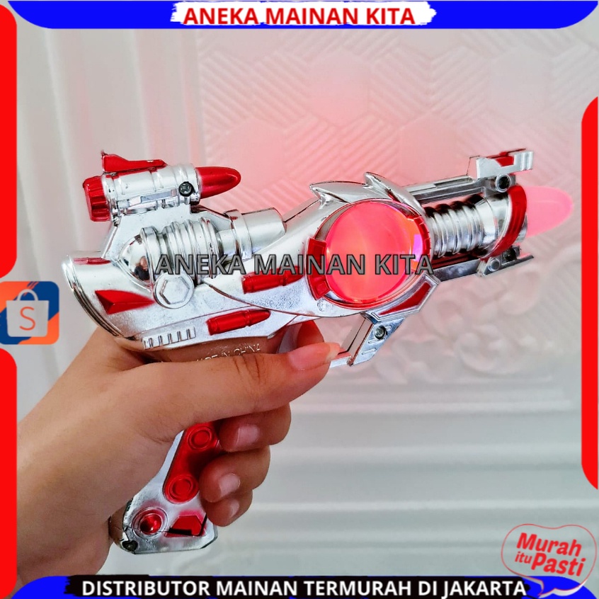 Jual Mainan Pistol Laser Suara Dan Lampu Space Gun Mainan Anak Laki ...