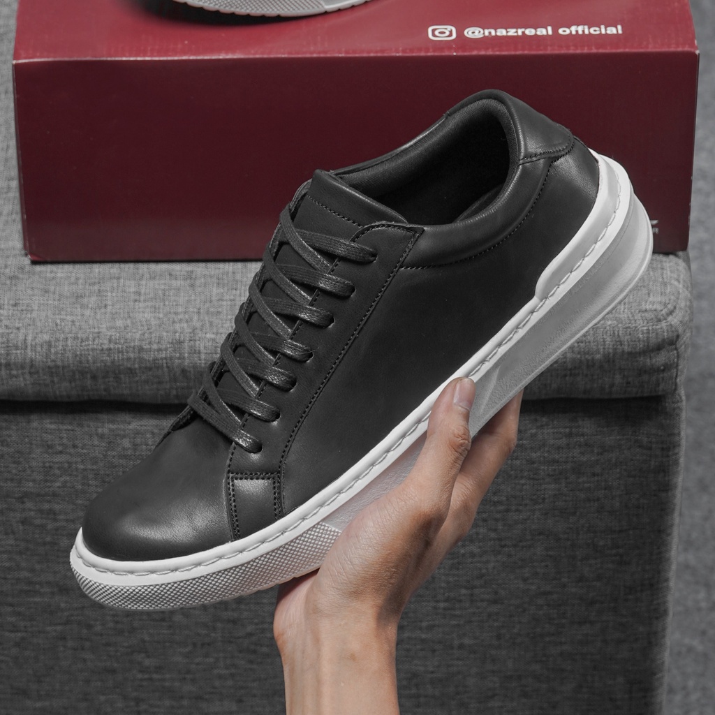 Jual DEO BLACK WHITE - Sepatu Sneakers Pria Casual Shoes Cowok Distro ...