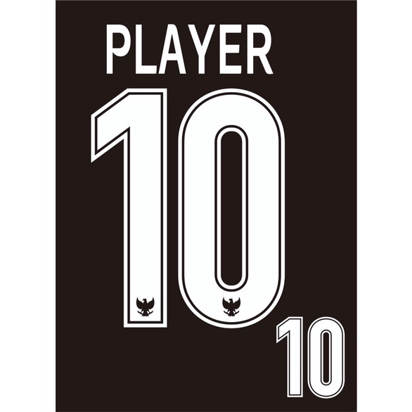 Jual NOMOR PUNGGUNG JERSEY POLYFLEX NAME SET SABLON SETRIKA STIKER ...