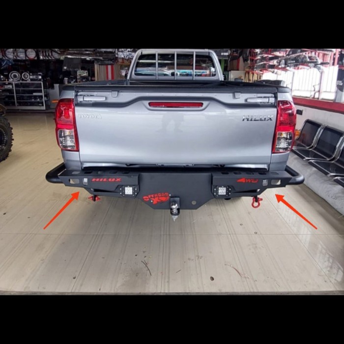 Jual Bemper Bumper Belakang Hilux Model Offroad-X | Shopee Indonesia
