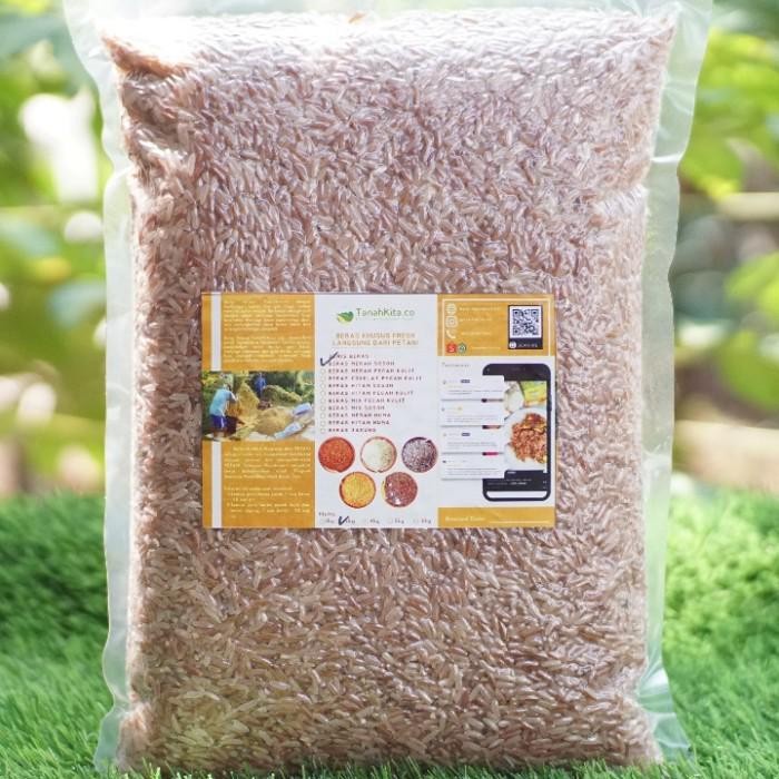 Jual Beras PINK atau Beras Merah Sosoh - Beras Alami Fresh 1kg Vakum ...