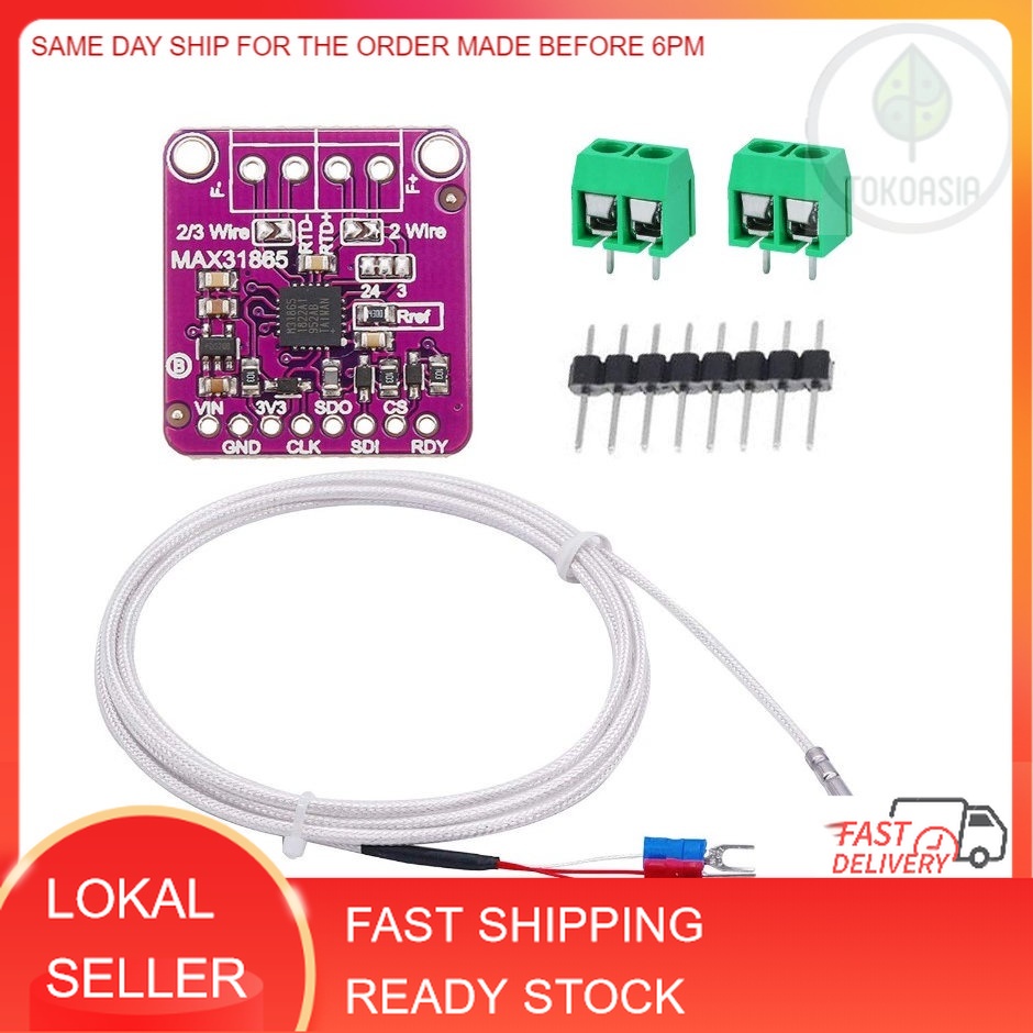 Jual MAX31865 PT100/PT1000 RTD Temperature Thermocouple Sensor ...