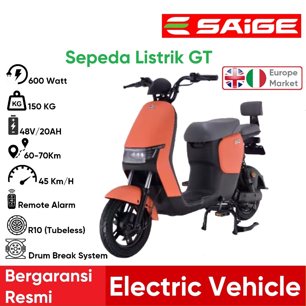Jual Saige Sepeda Listrik GT Electric Bike GT Series | Shopee Indonesia