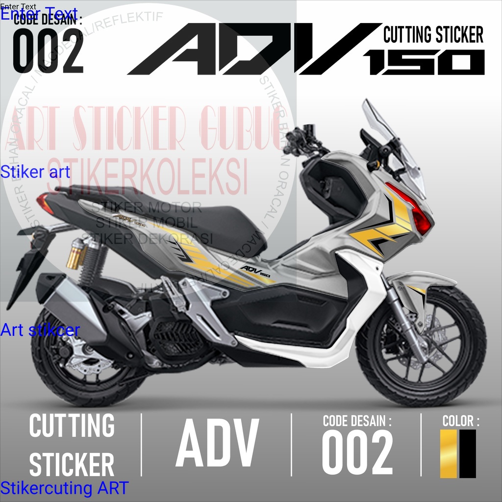 Jual Stiker ADV Striping Cutting ADV 150 - Aksesoris Motor Sticker ...