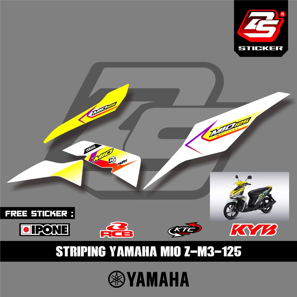 Jual Stiker Mio M3 Decal Striping Mio M3 / Mio Z / Mio 125 DS0004-1 ...