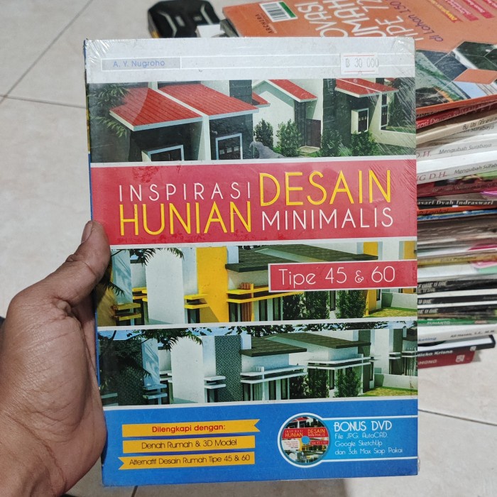 Jual inspirasi desain hunian minimalis type 45 dan 60 bonus DVD ...
