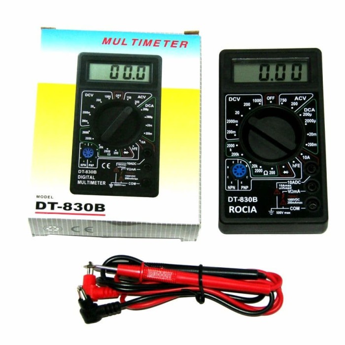 Jual Digital Multimeter DT830B Avometer Multitester Multi Tester DT ...