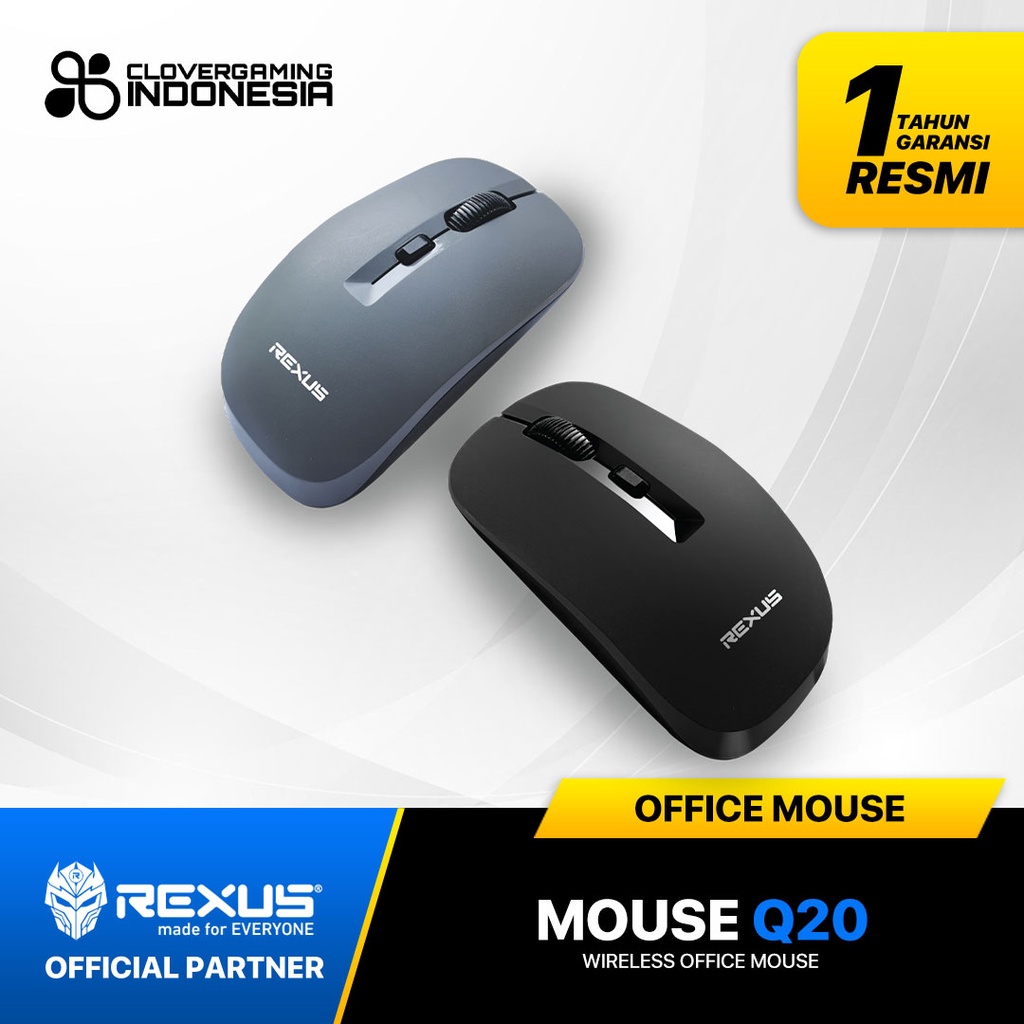 Jual Rexus Q20 Silent Click - Mouse Wireless Office | Shopee Indonesia