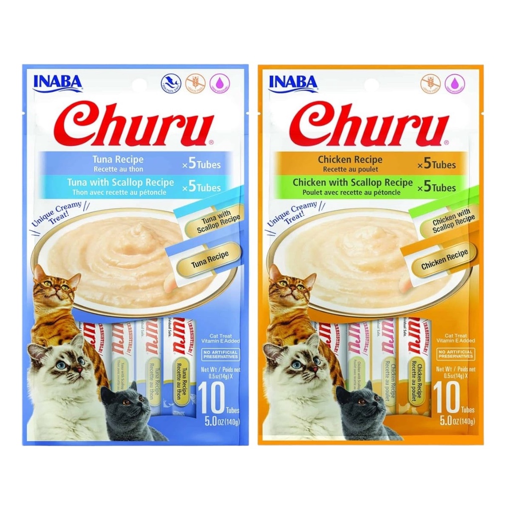 Jual Inaba Churu Tuna Chicken Variety 14 GR x 10 Cat Snack Treats ...