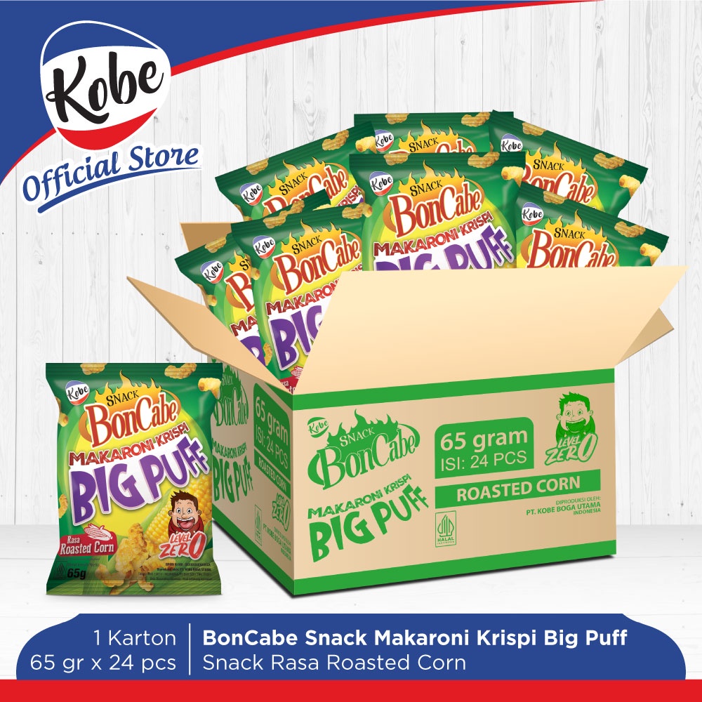 Jual Kobe Snack Boncabe Makaroni Krispi Big Puff Rasa Roasted Corn - 1 ...
