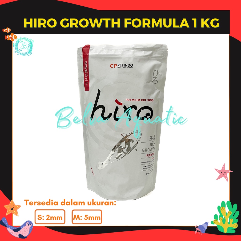 Jual Hiro Premium Koi Food 1 kg CPPETINDO Pakan Ikan Koi Fishfood Floating 1KG | Shopee Indonesia
