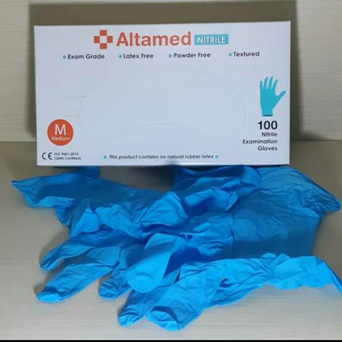 Jual Glove Nitrile Altamed Free Powder/ Handscoon Nitrile | Shopee ...