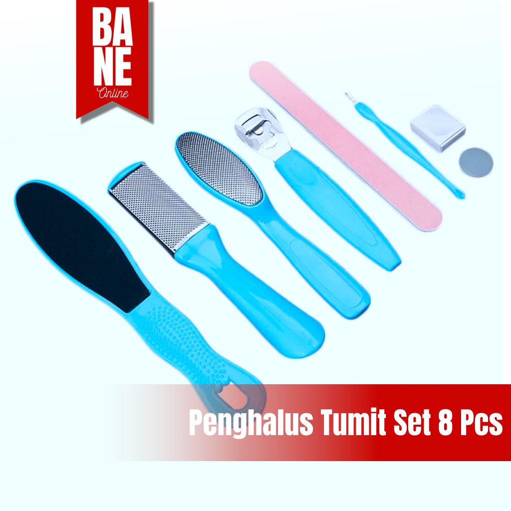 Jual Alat Penghalus Tumit Telapak Kaki Set 8 Pcs Perawatan Kaki Kapalan ...