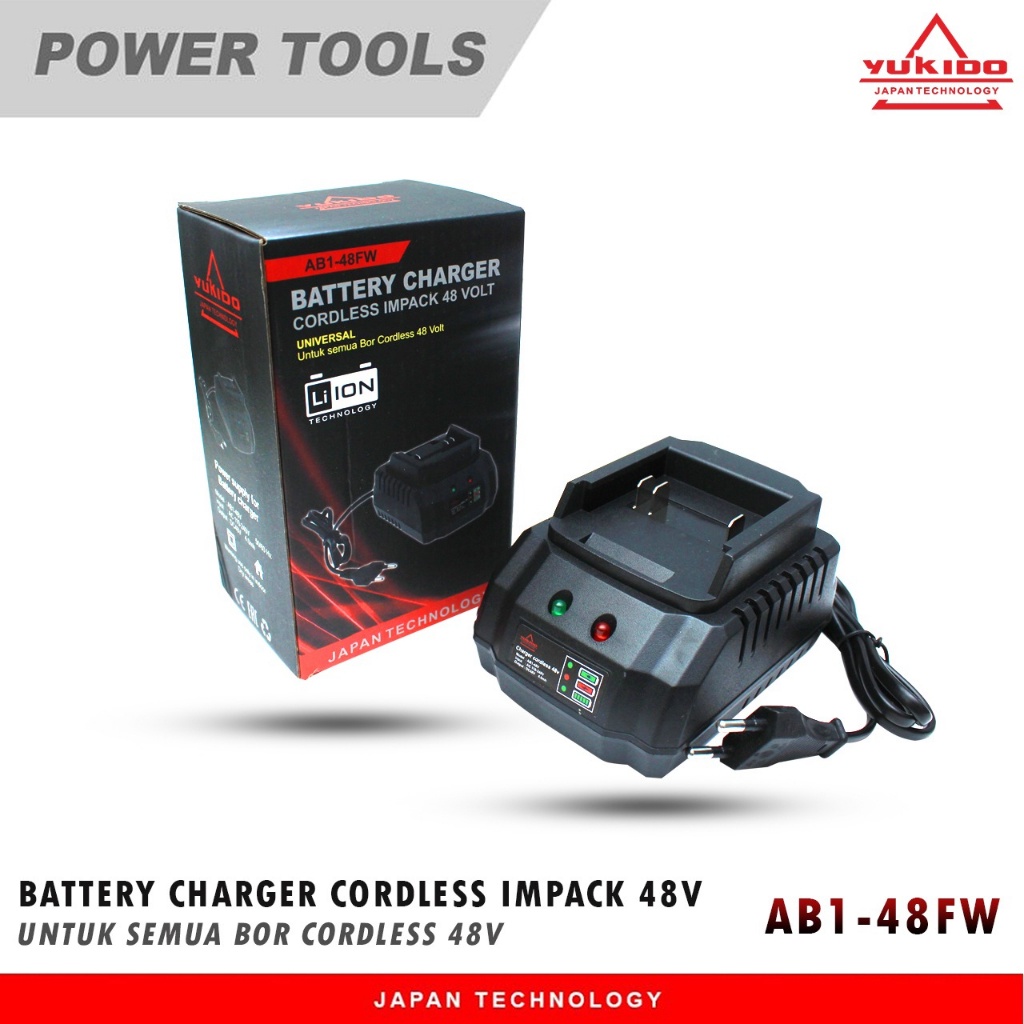 Jual Universal Charger Bor Impact wrench cordless cas 48V Charger ...