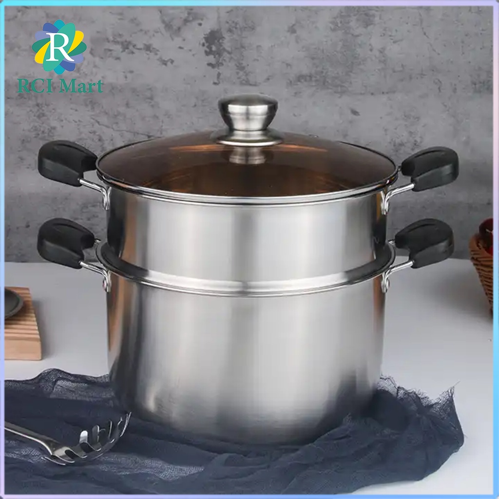 Jual Steamer Kukusan Dinsum Panci Besar Stainless Anti Karat - RCI Mart ...