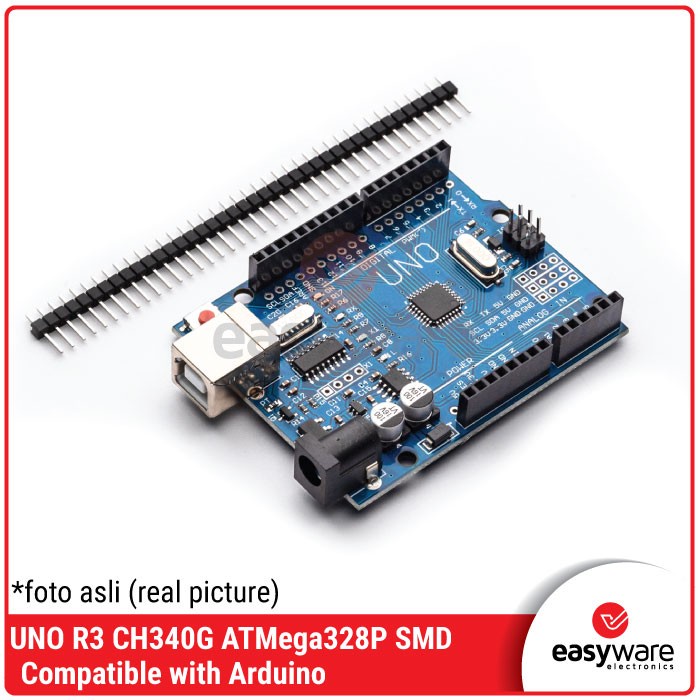 Jual Arduino UNO R3 SMD Clone tanpa kabel CO27 | Shopee Indonesia