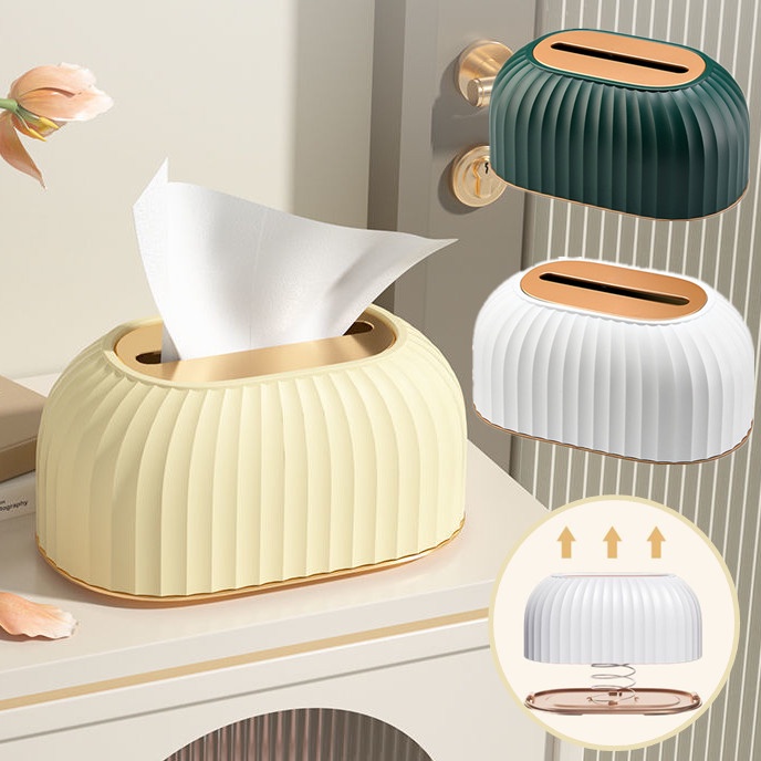 Jual Tissue Box / Tempat Tissue Unik Dengan Per / Kotak Tisu Per ...